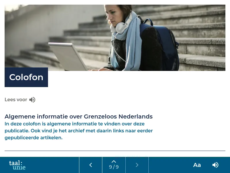 Grenzeloos Nederlands | Hét portfolio voor de Internationale Neerlandistiek